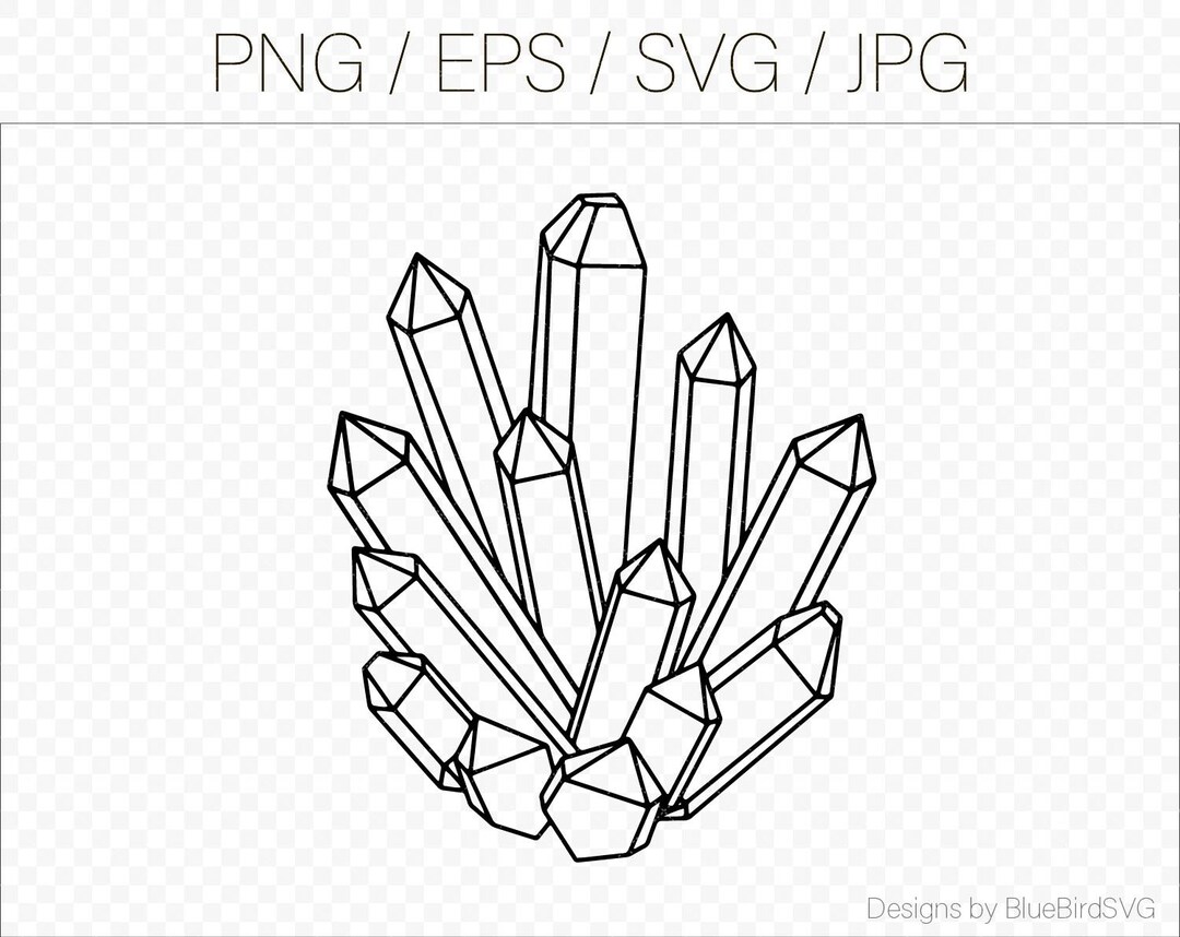Crystal Svg Crystals Vector Crystals Cricut Cut File Crystals ...