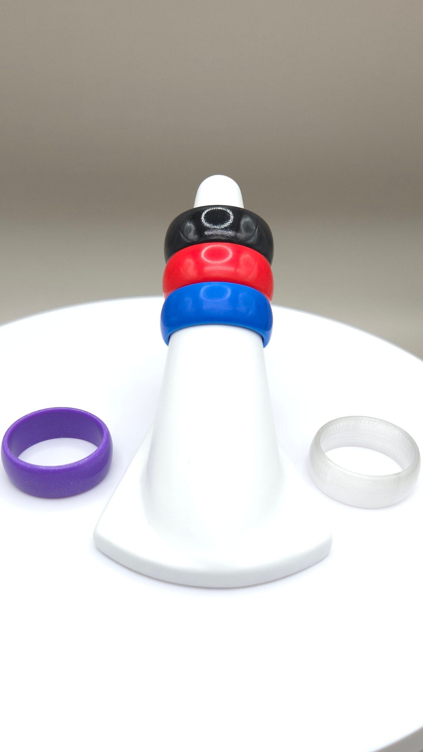 Stylish 3D Printed Ring - Custom Finish, Lightweight & Durable - Etsy