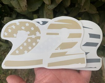 22 Decal - Etsy