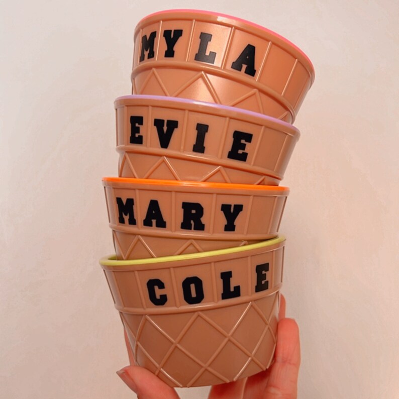 Custom Ice Cream Cup | Personalized Ice Cream Bowl With Spoon | Ice ...