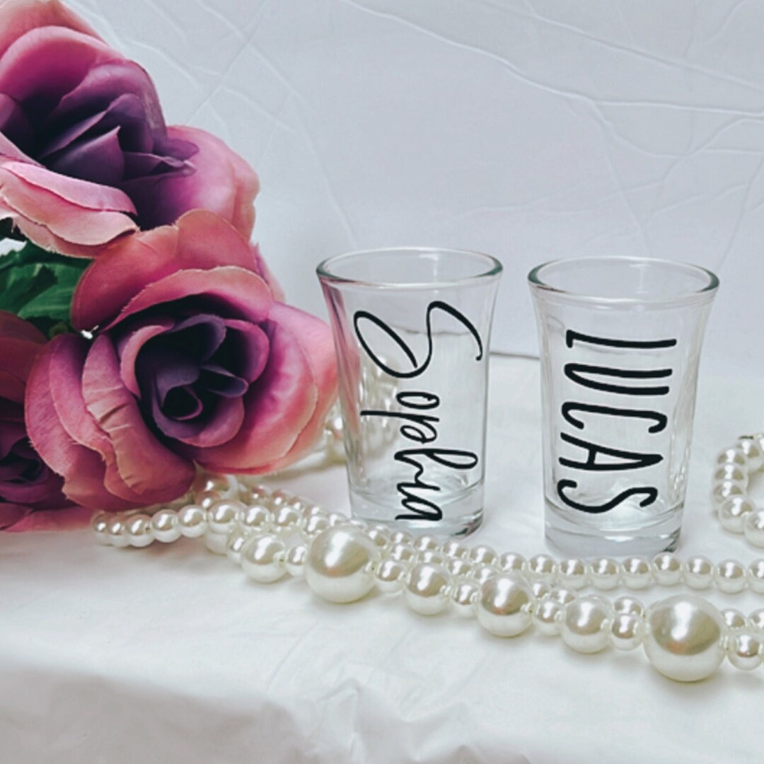 Custom Shot Glasses Birthday Shot Glass Wedding Shot Glasses Personalized Shot Glasses Shot