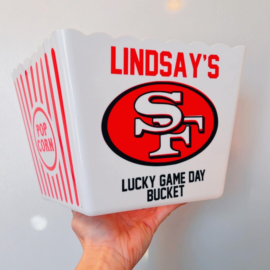 San Francisco 49ers NFL Popcorn Bucket | Custom Popcorn Bowl | NY ...