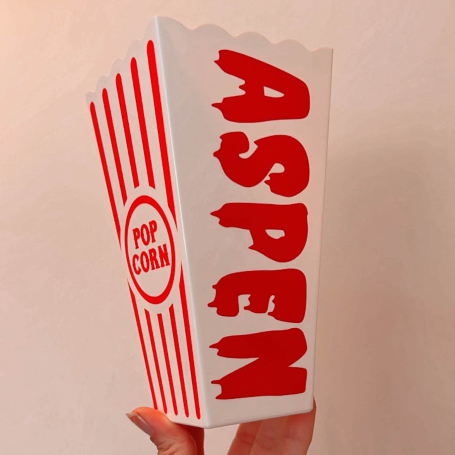 Personalized Popcorn Bucket Movie Night Gift Custom Popcorn Bowl Family ...