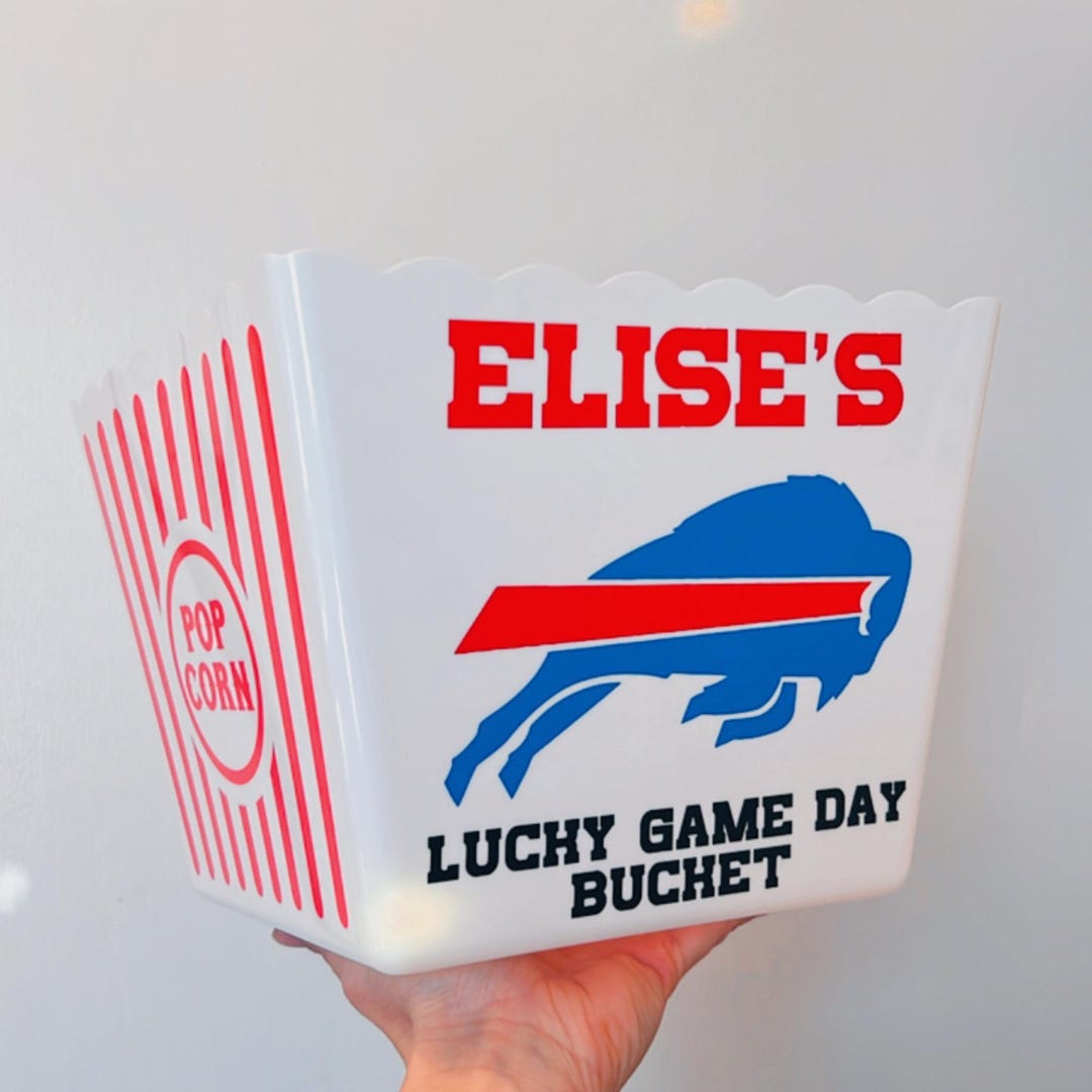 Buffalo Bills NFL Popcorn Bucket | Custom Popcorn Bowl | NY Giants ...