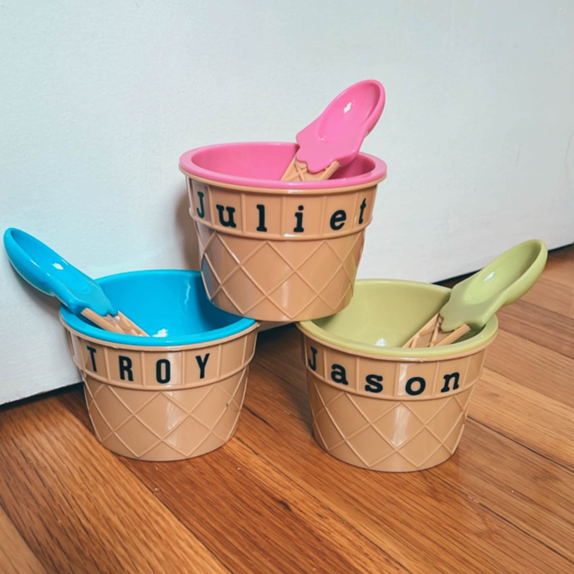 Custom Ice Cream Cup | Personalized Ice Cream Bowl With Spoon | Ice ...
