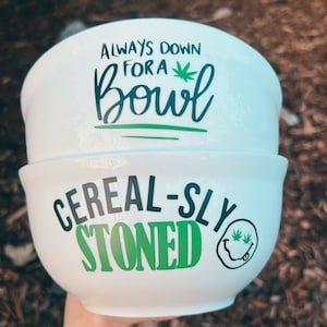 420 Cereal Marijuana Bowl | Popcorn Stoner Bowl | 420 Gifts for Her Him ...