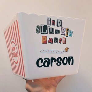 Make Your Own Popcorn Bucket | Movie Night | Custom Popcorn Bowl ...