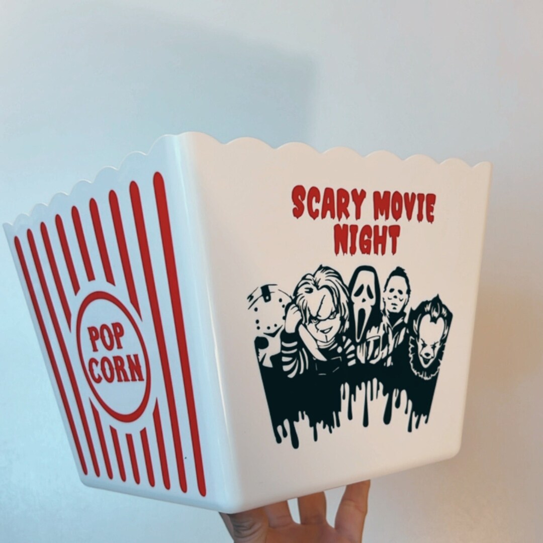 Personalized Popcorn Bucket | Movie Night Gift | Custom Popcorn Bowl ...