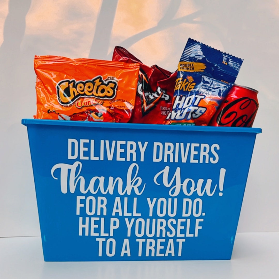 Take a Treat Bucket | USPS UPS AMAZON Grab a Snack | Food Delivery ...