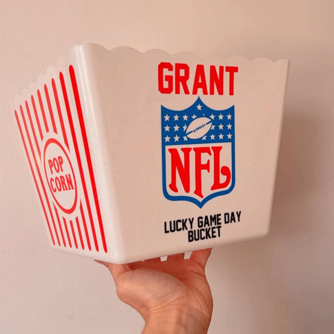 NFL Popcorn Bucket | Custom Popcorn Bowl | NY Giants | Seahawks ...
