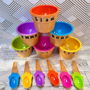 Custom Ice Cream Cup | Personalized Ice Cream Bowl With Spoon | Ice ...