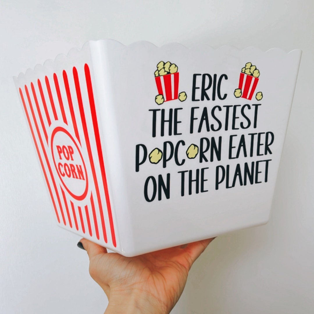 Make Your Own Popcorn Bucket Movie Night Custom Popcorn - Etsy