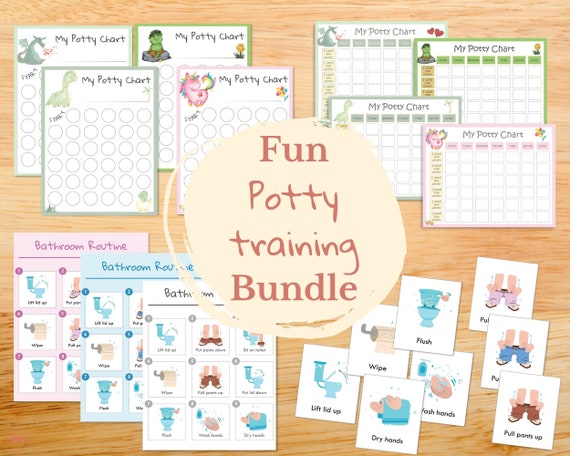 Potty Training Bundle I Fun Potty Charts & Weekly Schedules I - Etsy ...