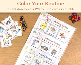 Routine Cards Printable - Etsy