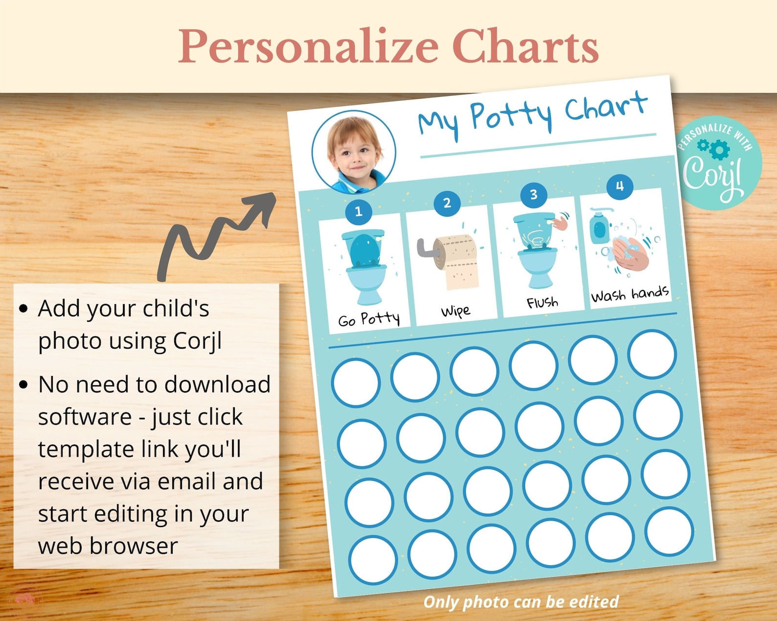 Potty Training Chart Printable, Potty Training Sticker Chart, Potty ...