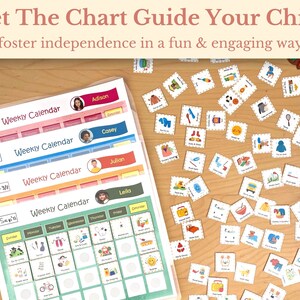 Weekly Schedule for Kids With Picture and Editable Routine Cards ...