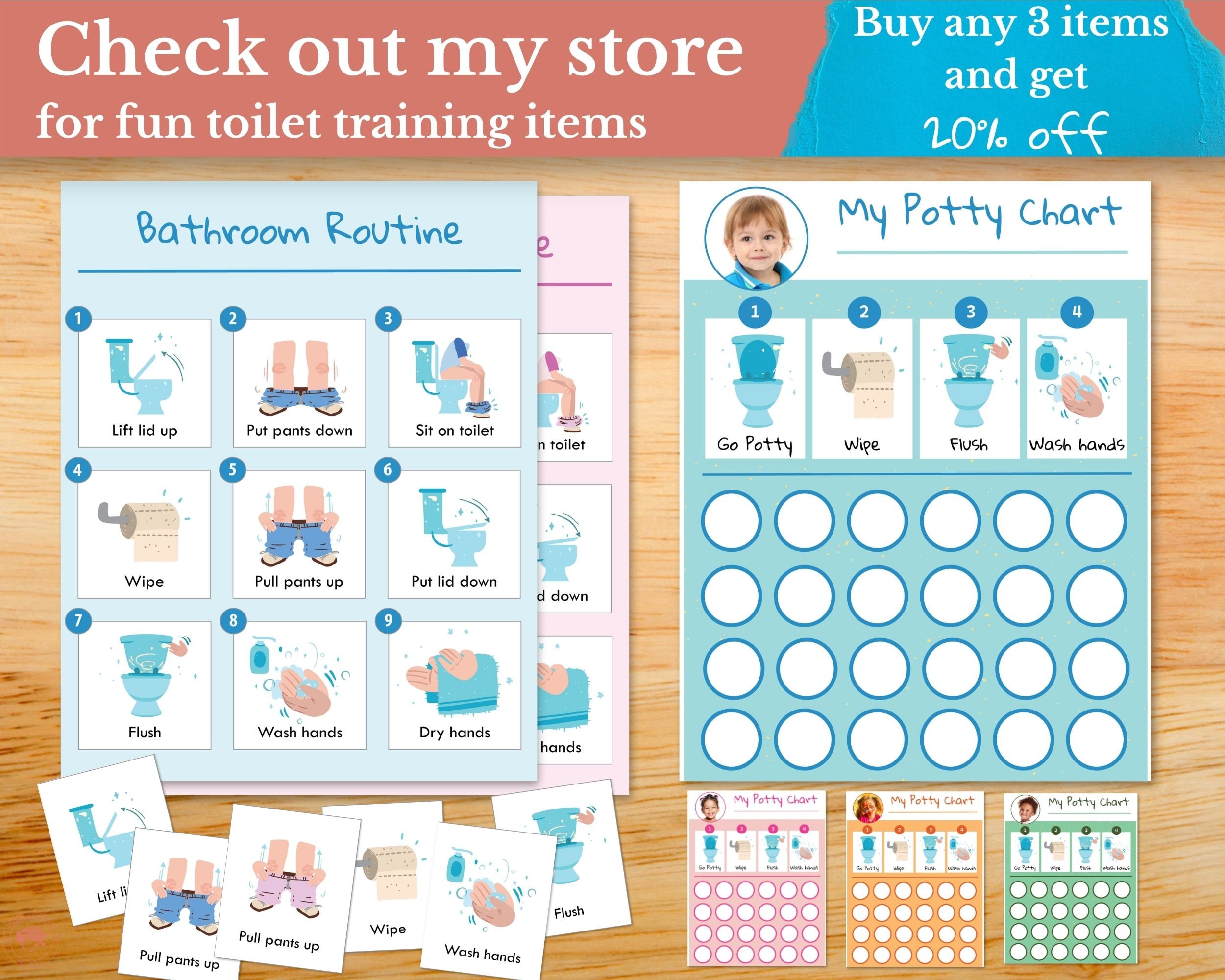 Potty Training Schedule Chart Printable, Potty Training Sticker Chart ...