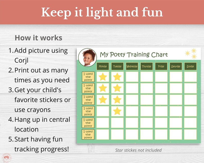 Potty Training Schedule Chart Printable, Potty Training Sticker Chart ...