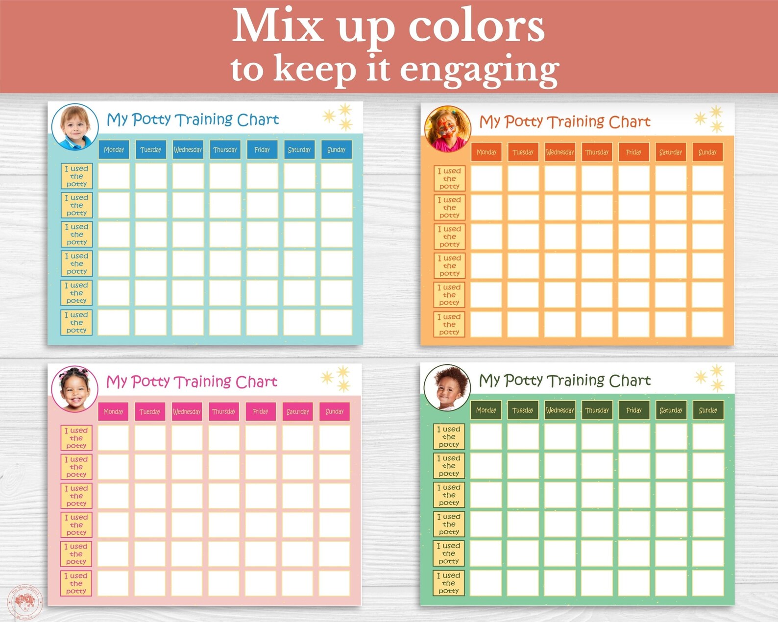 Potty Training Schedule Chart Printable, Potty Training Sticker Chart ...