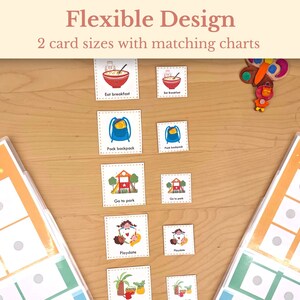 Daily Editable Routine Cards & Charts for Kids, Rhythm Cards, Routine ...