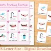 Step by Step Bathroom Routine and Potty Training Chart and Cards ...