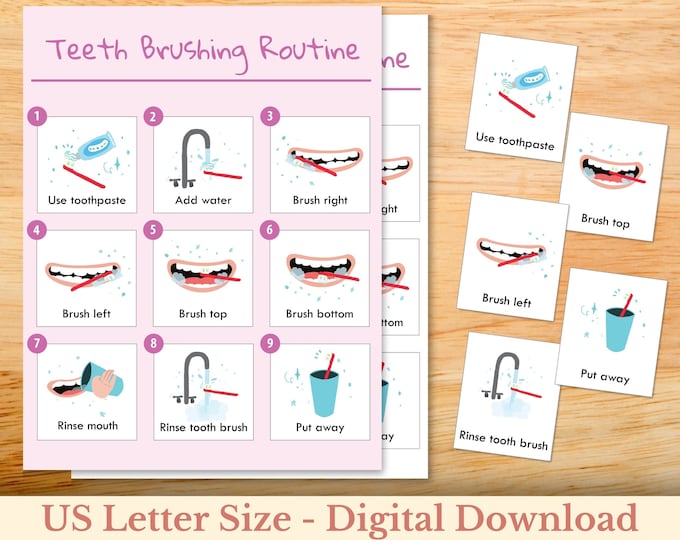 Step by Step Teeth Brushing Routine for Toddlers, Pre-schoolers and ...