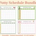 Printable Weekly Potty Training Schedule Pages, Potty Training Sticker ...
