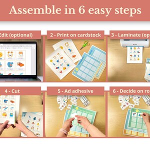 Daily Editable Routine Cards & Charts for Kids, Rhythm Cards, Routine ...