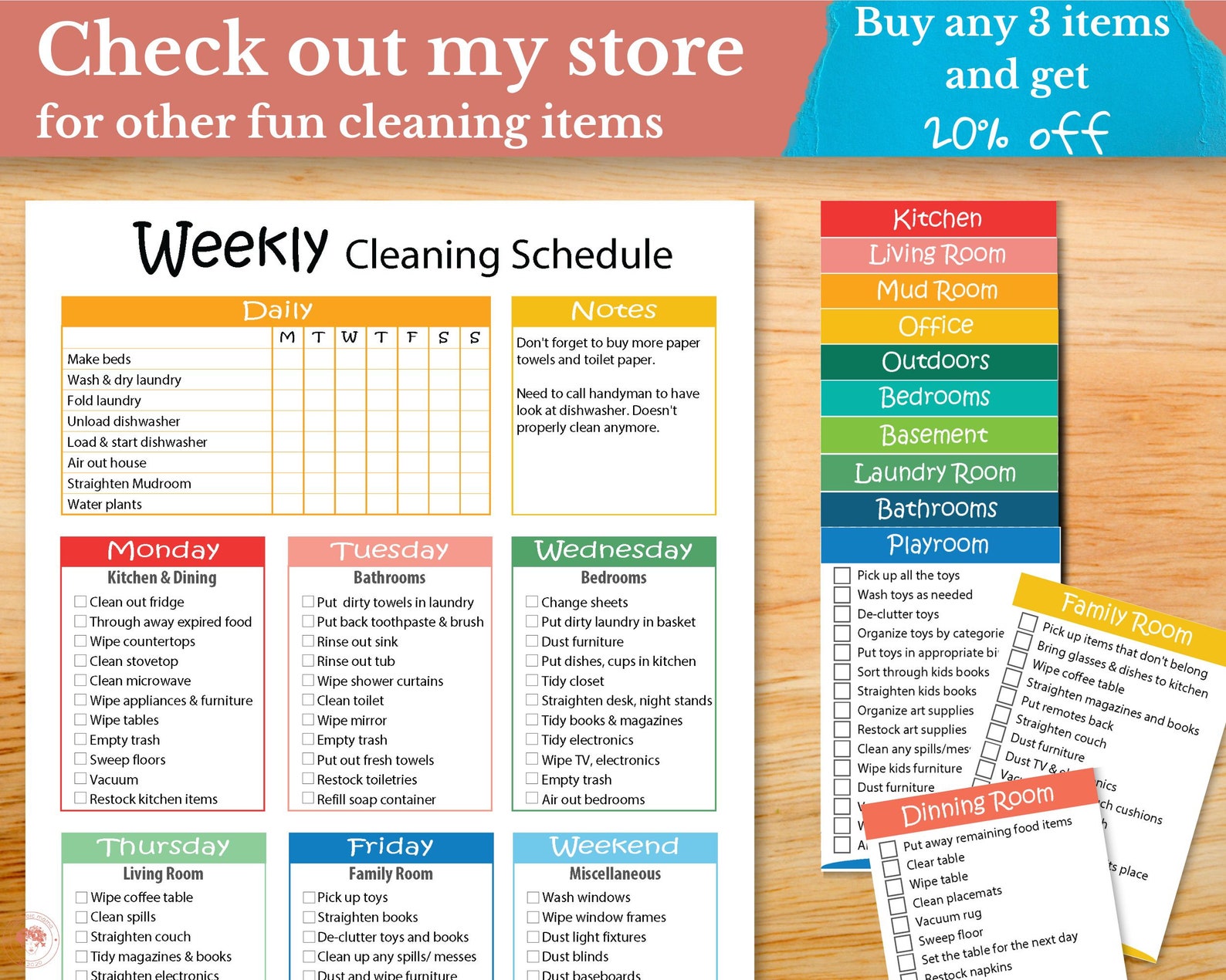 Step by Step Bathroom Routine and Potty Training Chart and - Etsy