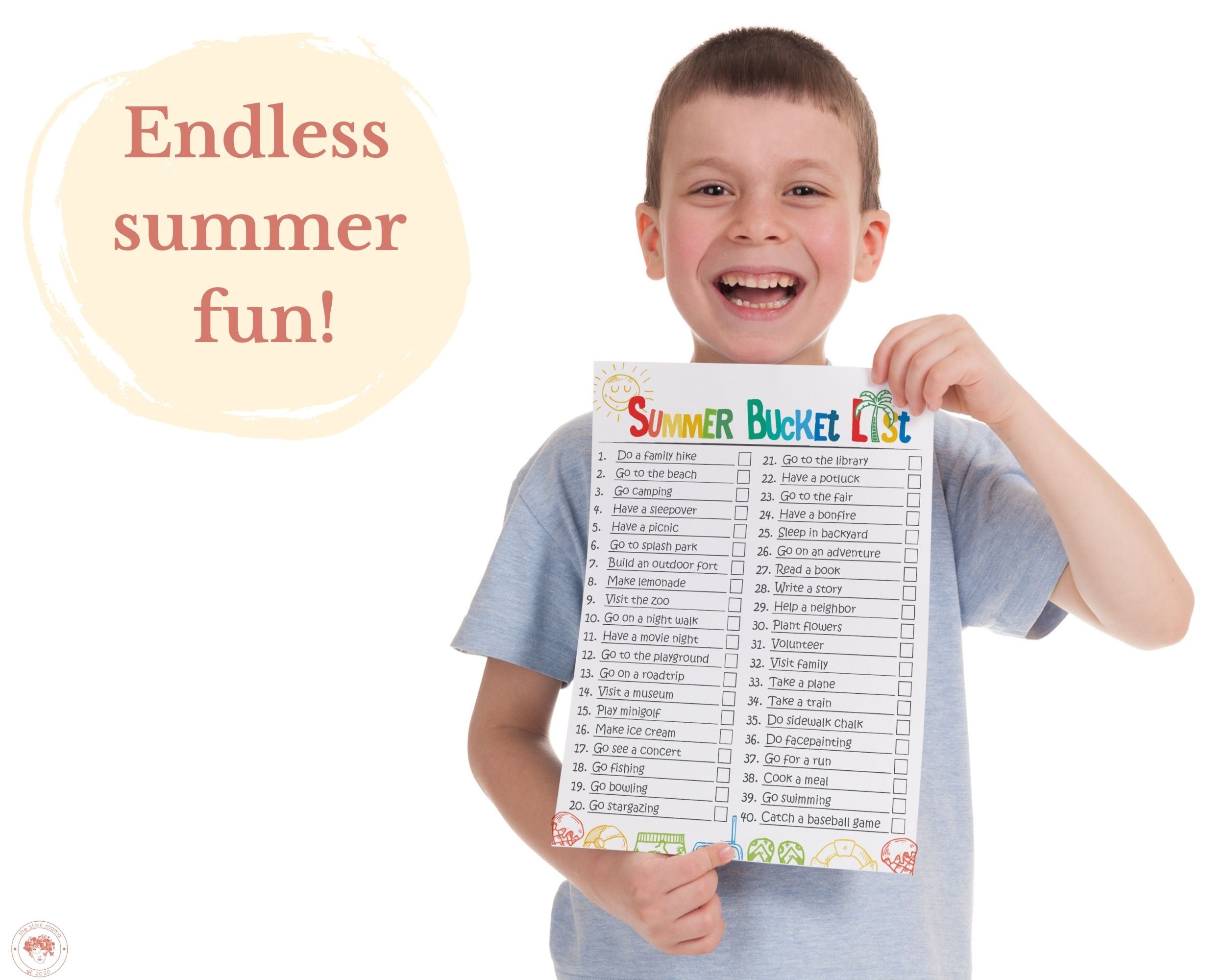 Editable Summer Bucket List for Kids, Bucket List Poster, Kids to Do ...