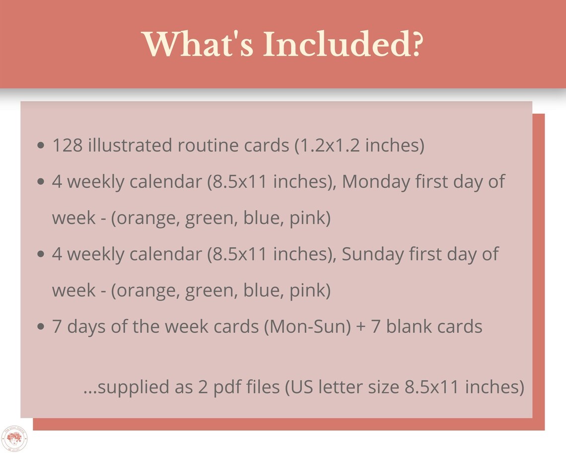 Editable Kids Schedule Chart With Pictures Visual Schedule - Etsy Canada