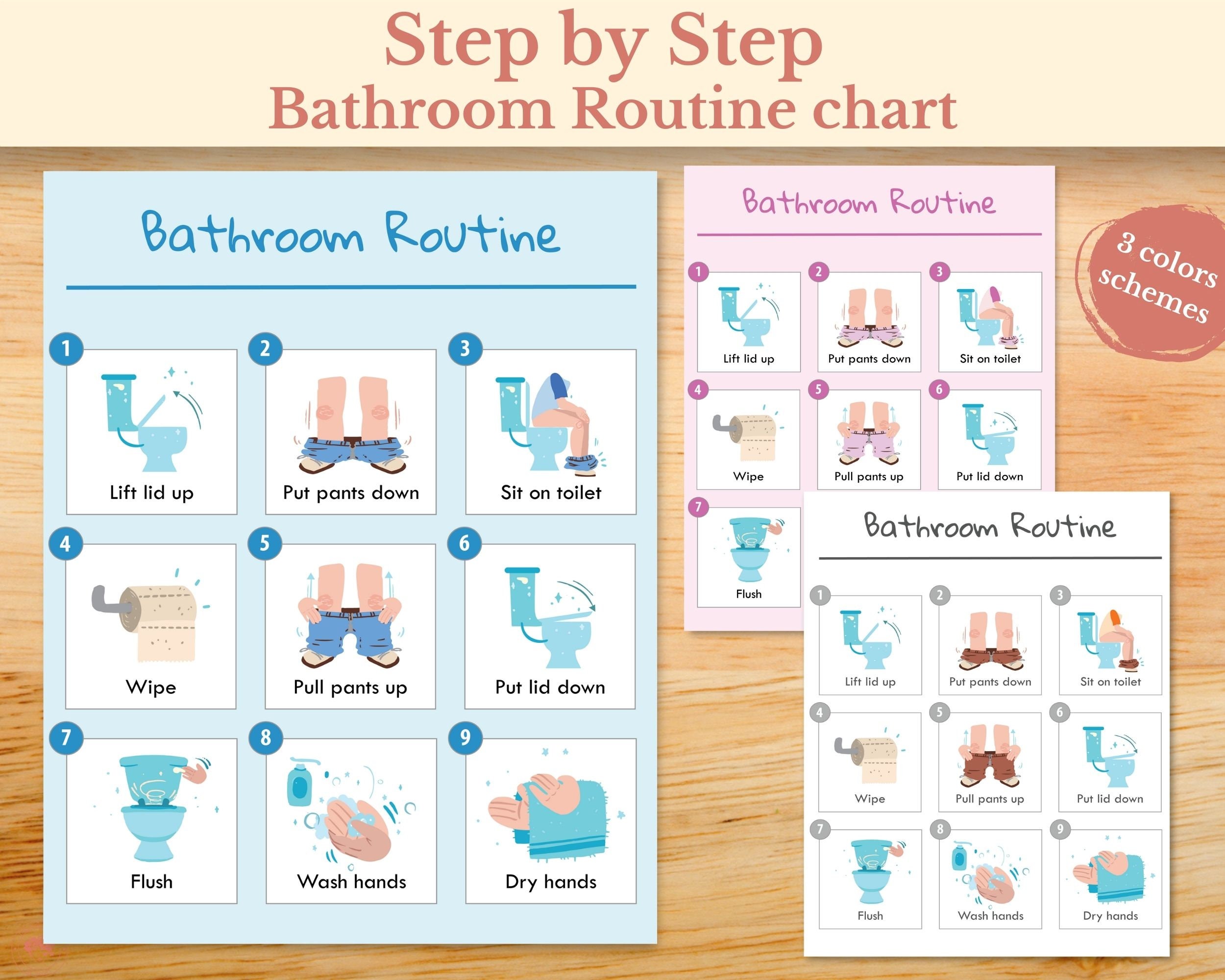 Potty Training Bundle I Fun Potty Charts & Weekly Schedules I - Etsy