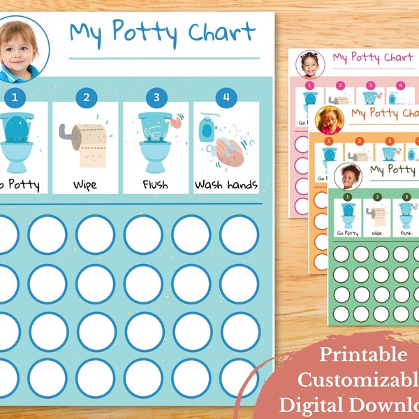 Potty Training Visual Chart - Etsy