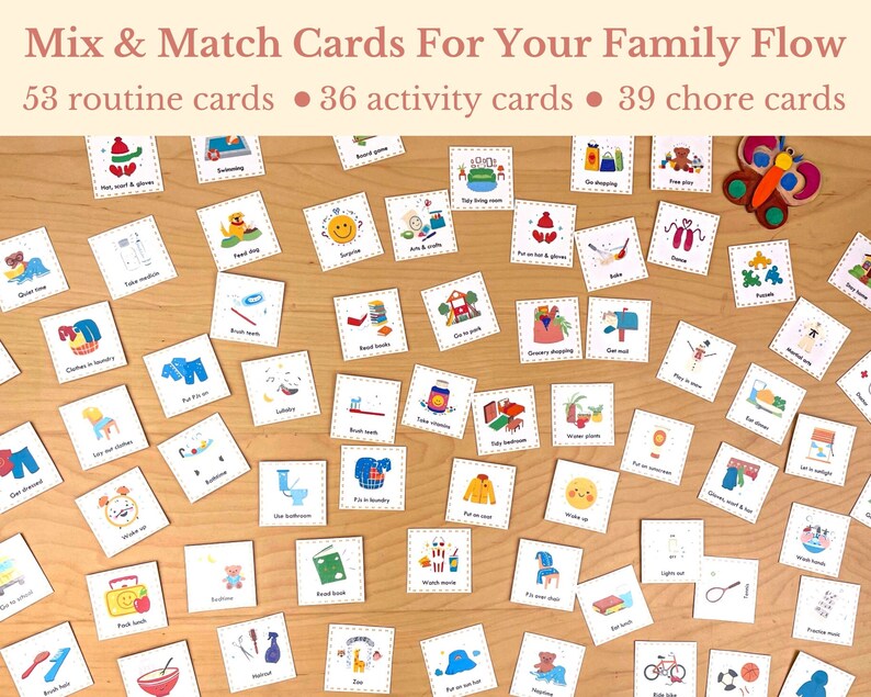 Personalized Daily Routine Charts for Kids With Editable - Etsy