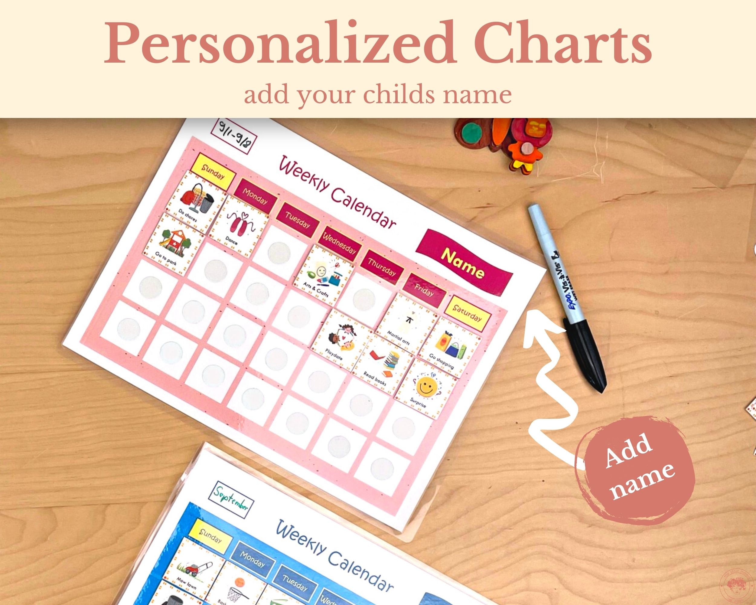 Editable Kids Schedule Chart With Pictures Visual Schedule - Etsy Canada