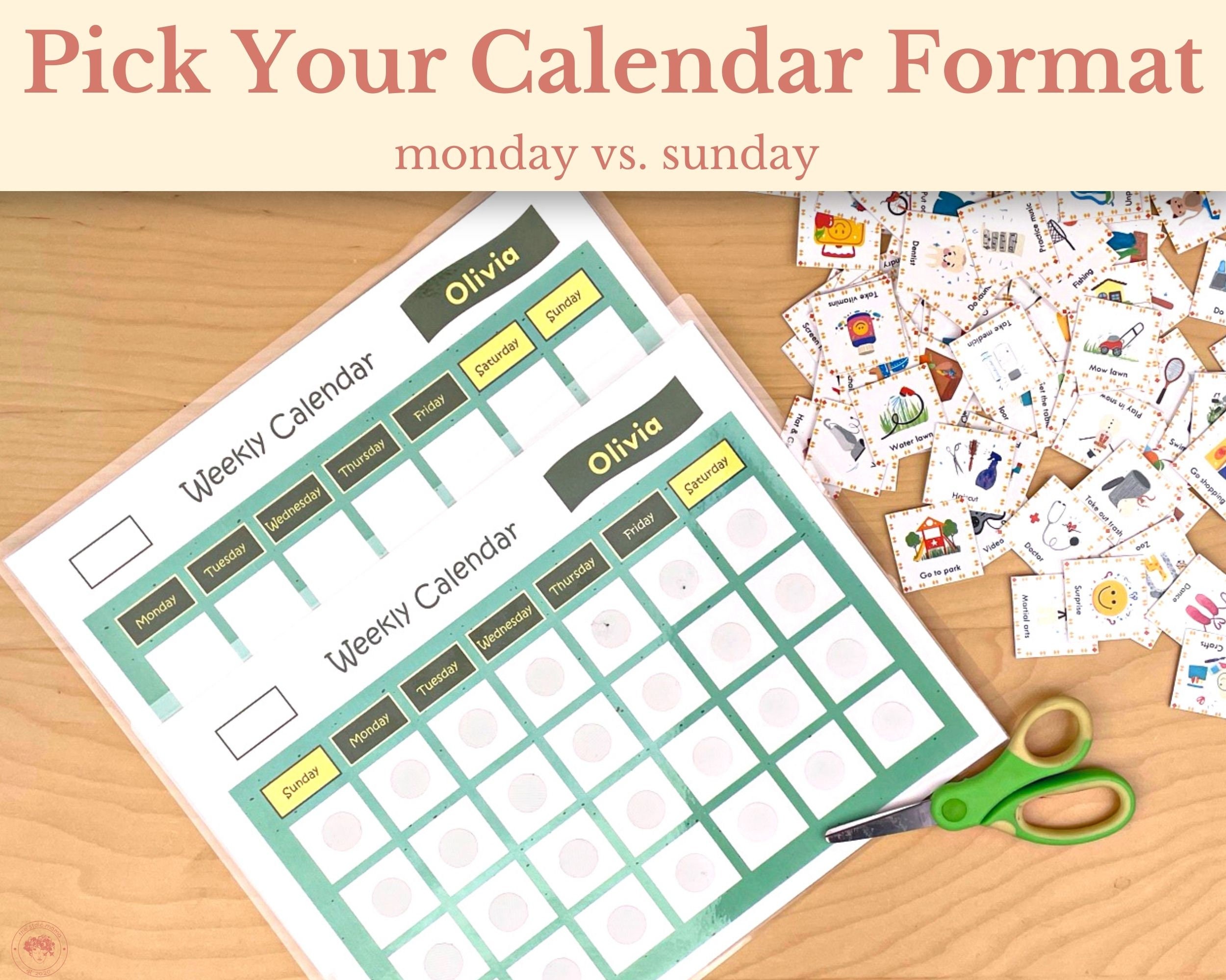 Editable Kids Schedule Chart With Pictures, Visual Schedule for Kids ...