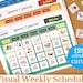 Editable Kids Schedule Chart With Pictures Visual Schedule - Etsy Canada