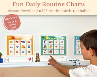 Kids Routine Chart | Etsy