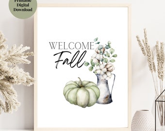 Printable Welcome Fall Sign-8x10 and 11x14-instant Download - Etsy