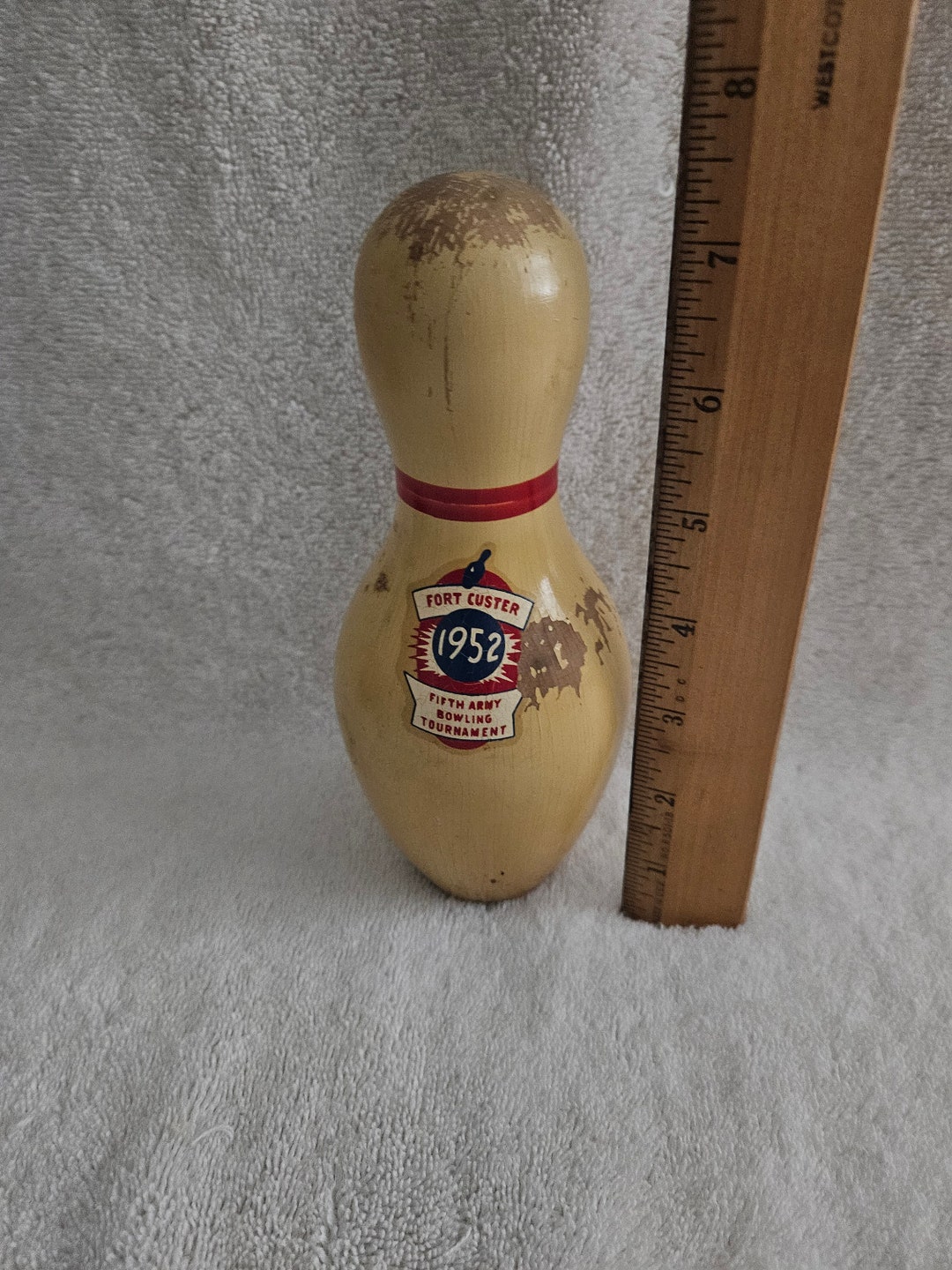 Fort Custer 1952 Fifth Army Bowling Tournament Commemorative Bowling ...