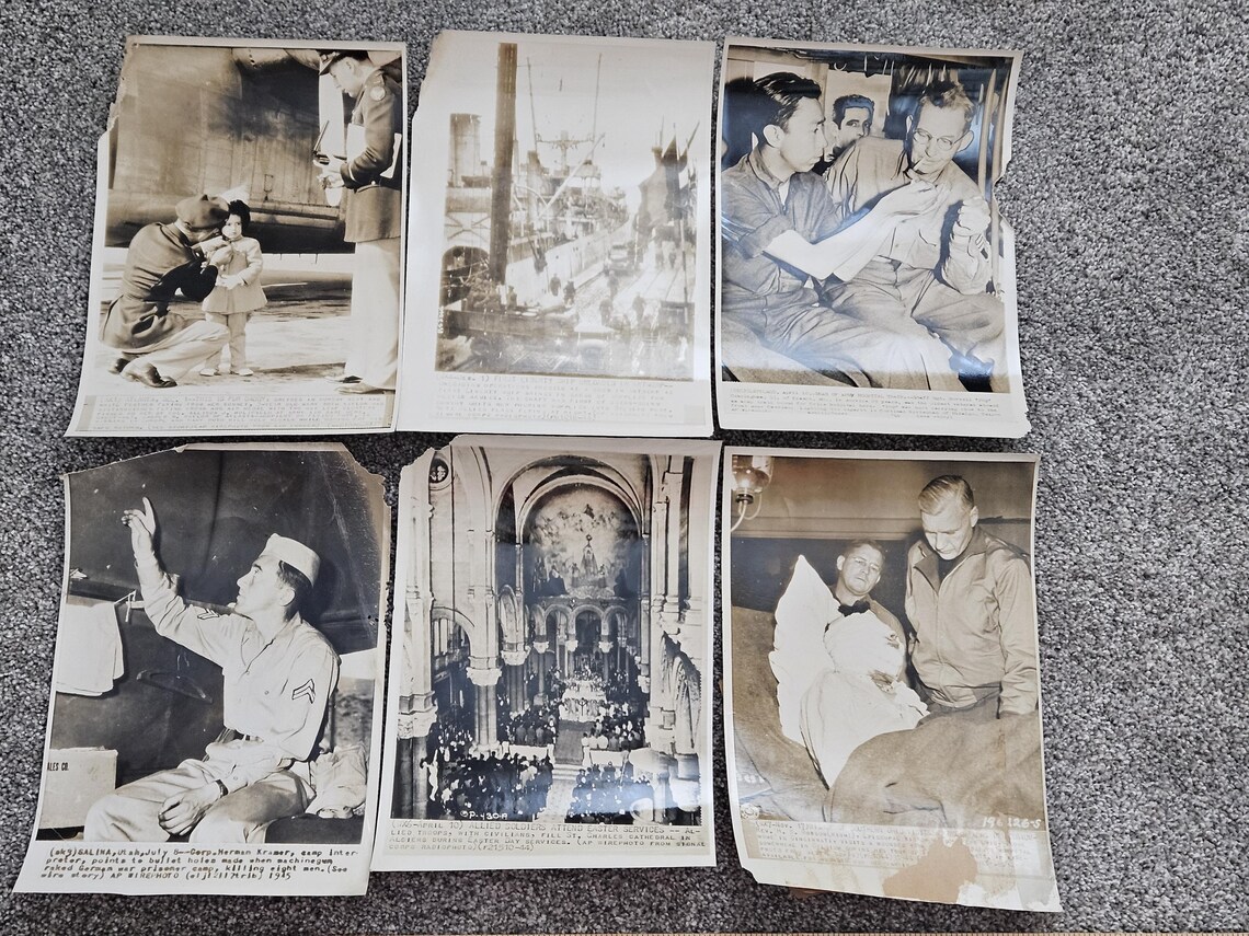 Vintage Official WW2 Wire Photos/press Photos Lot of 6 Different - Etsy