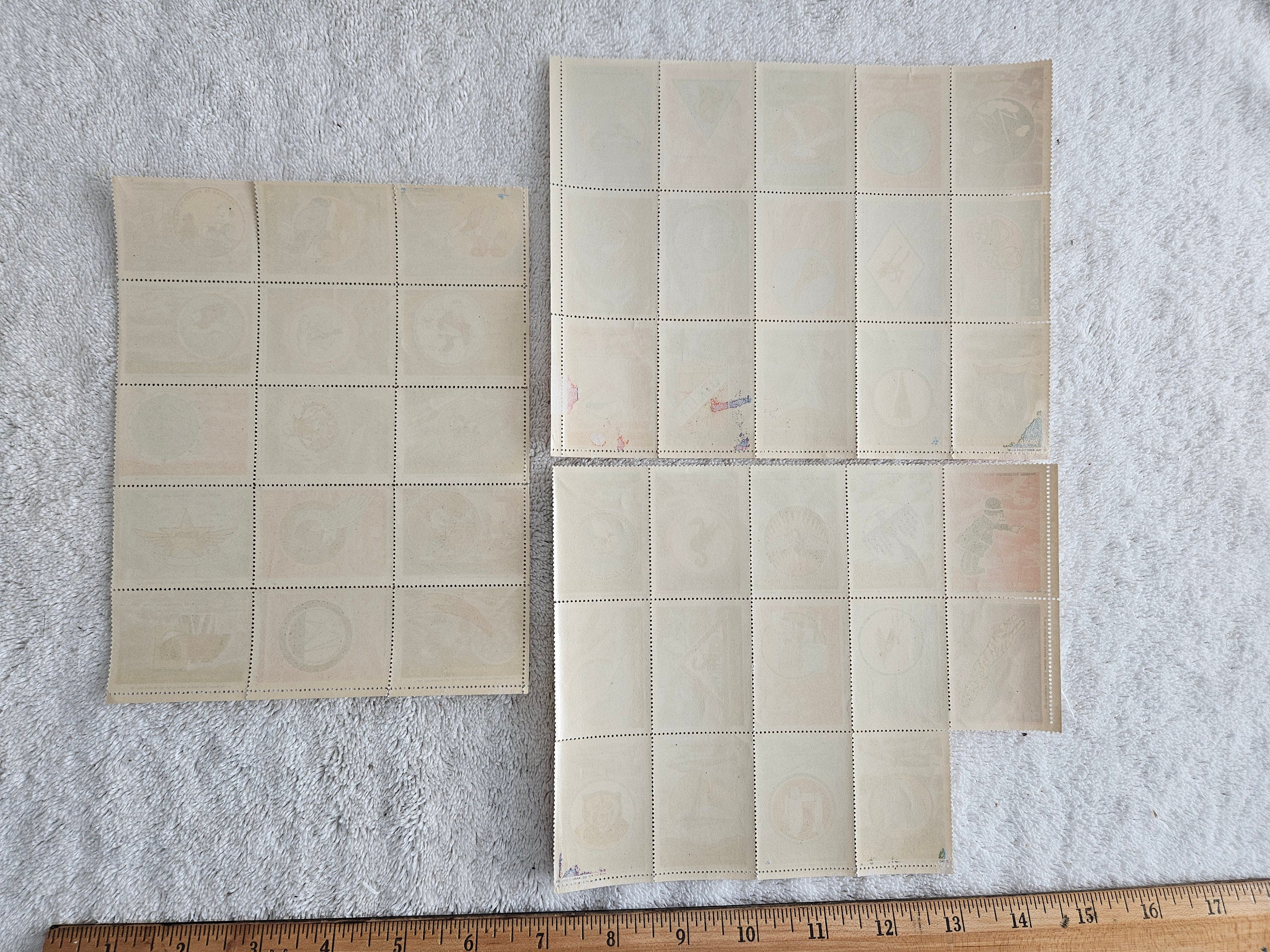 Vintage WW2 Era Combat Insignia Stamps US Army & Navy AIR CORPS Lot of ...