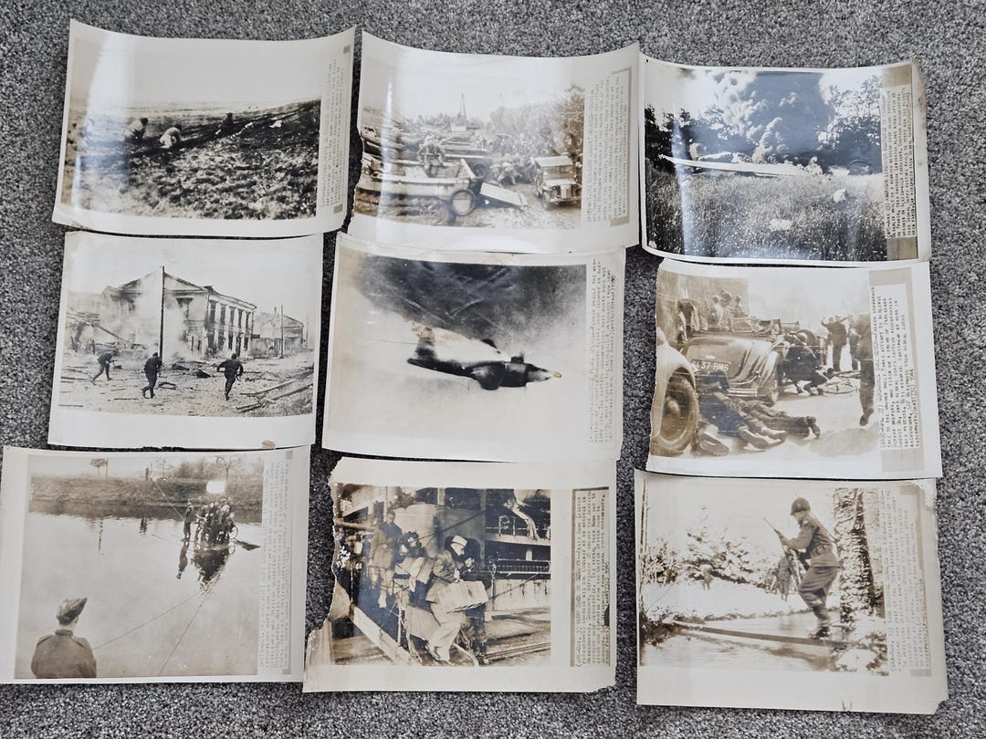 Vintage Official WW2 Wire Photos/press Photos Lot of 9 Different - Etsy