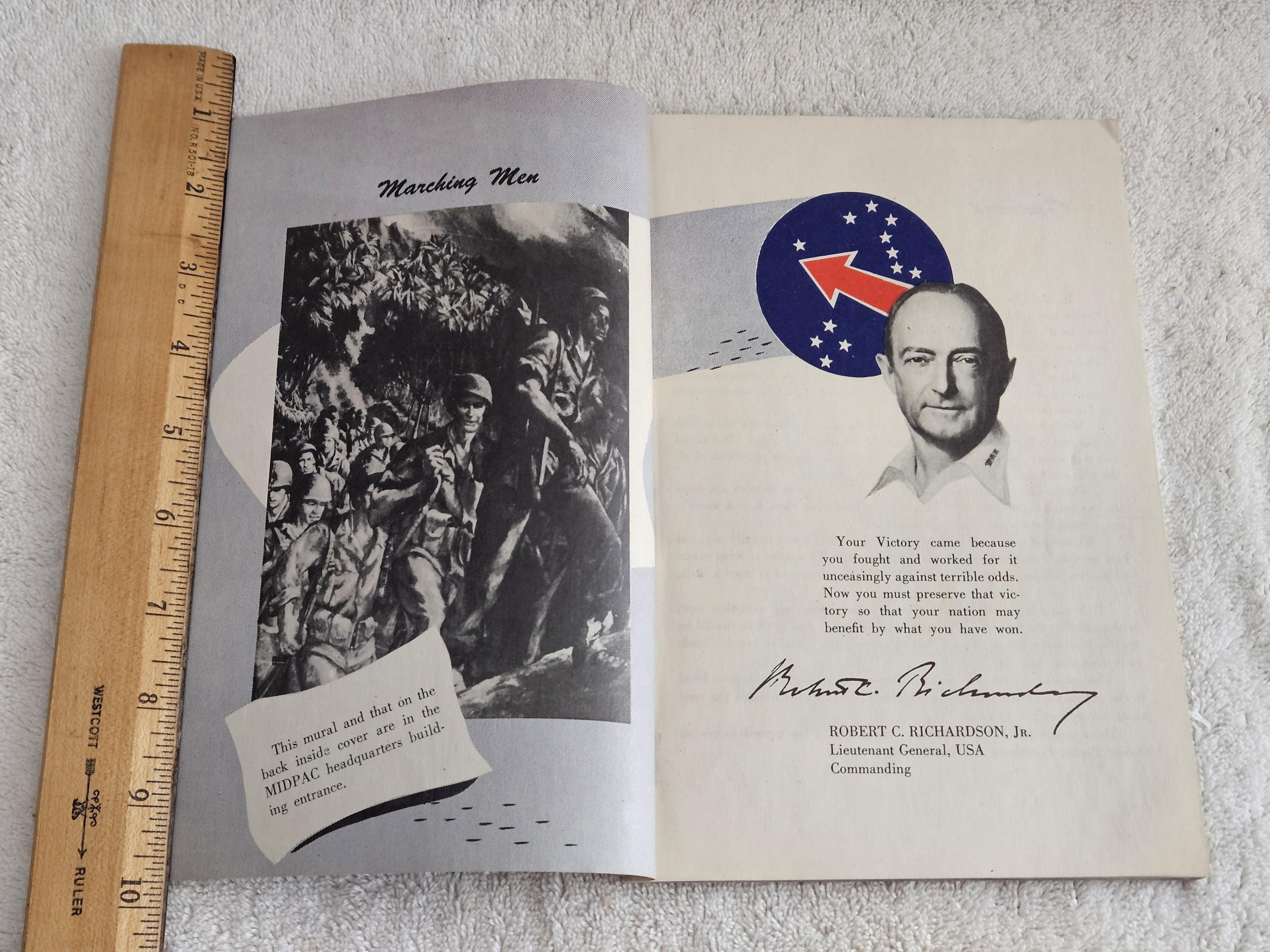 Vintage 1945 WW2 US Army Pacific Unit History Book - "your Victory" - Etsy