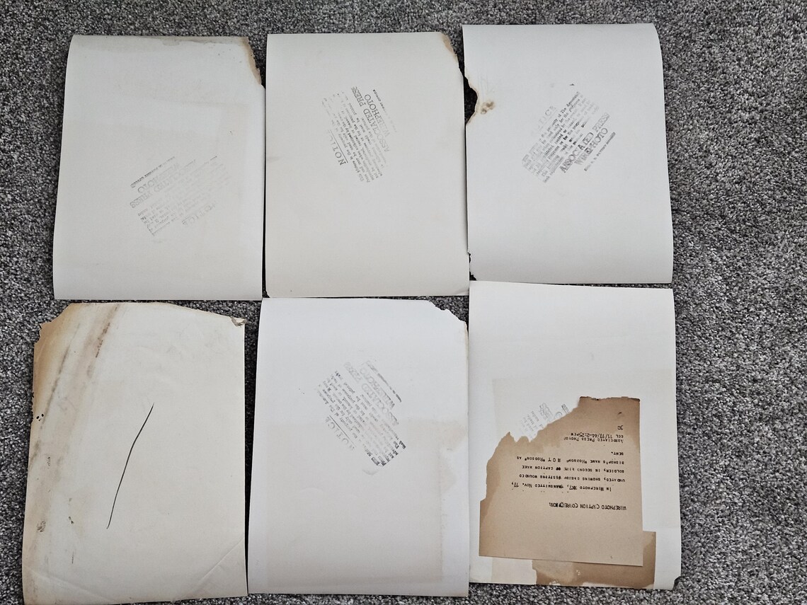Vintage Official WW2 Wire Photos/press Photos Lot of 6 Different - Etsy