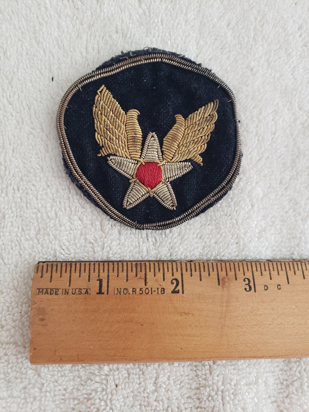 Vintage WW2 USAAF Theater Made Gold/silver Bullion Shoulder - Etsy