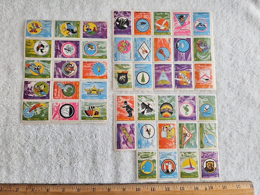 Vintage WW2 Era Combat Insignia Stamps US Army & Navy AIR CORPS Lot of ...