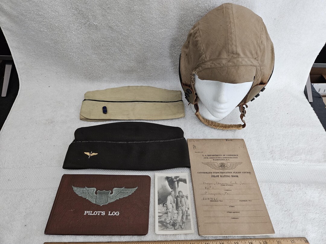 Vintage WW2 USAAF Personal Effects Lot of Clarence E. Moyer - Pilot's ...