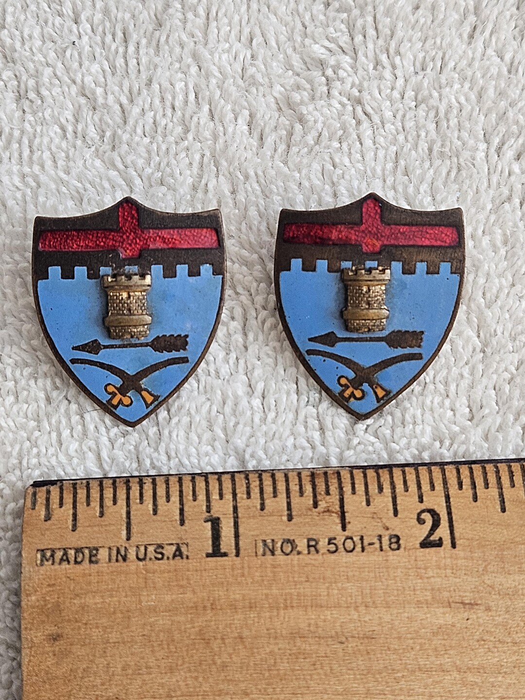WWII US Army 11th Infantry Regiment Crest/dui Insignia Lot of 2 - B ...