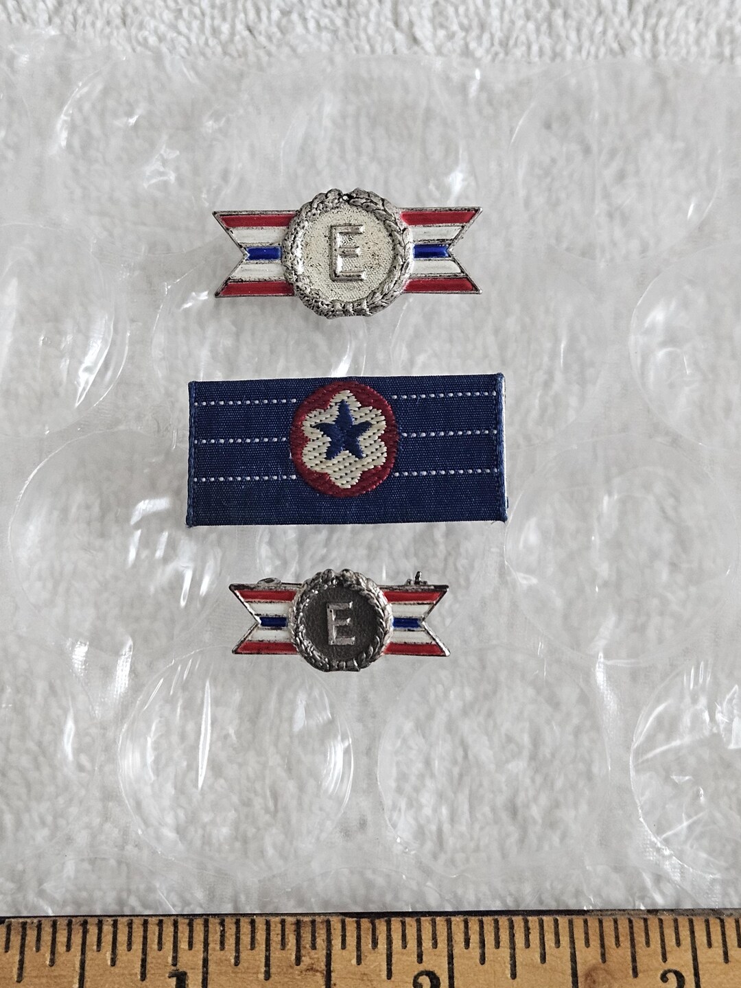 Vintage WW2 Era Military Civilian Service Awards/ribbon - Lot of 3 - 1 ...